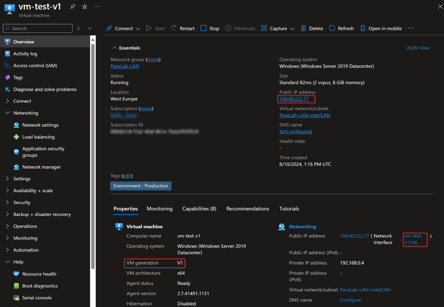 Instrucitons upgrading Azure Gen1 to Gen2 VMs